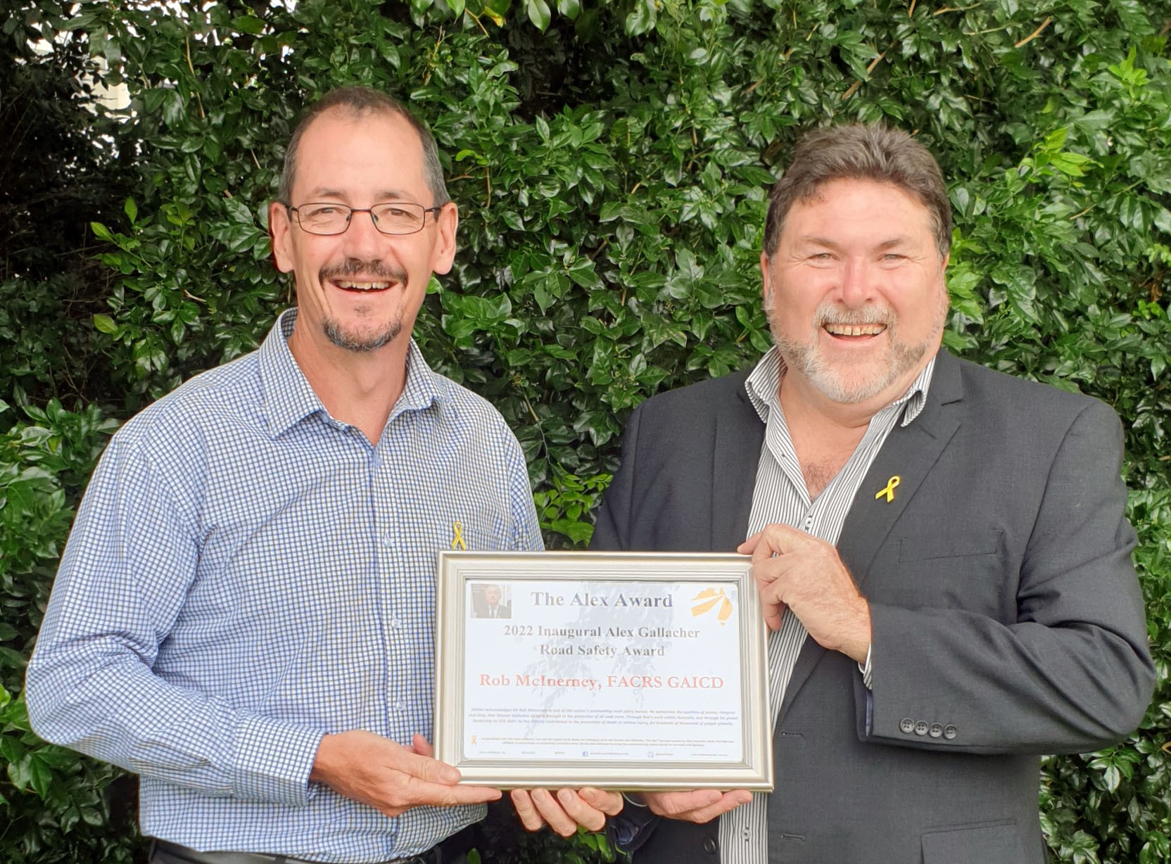 iRAP CEO receives Alex Award - iRAP