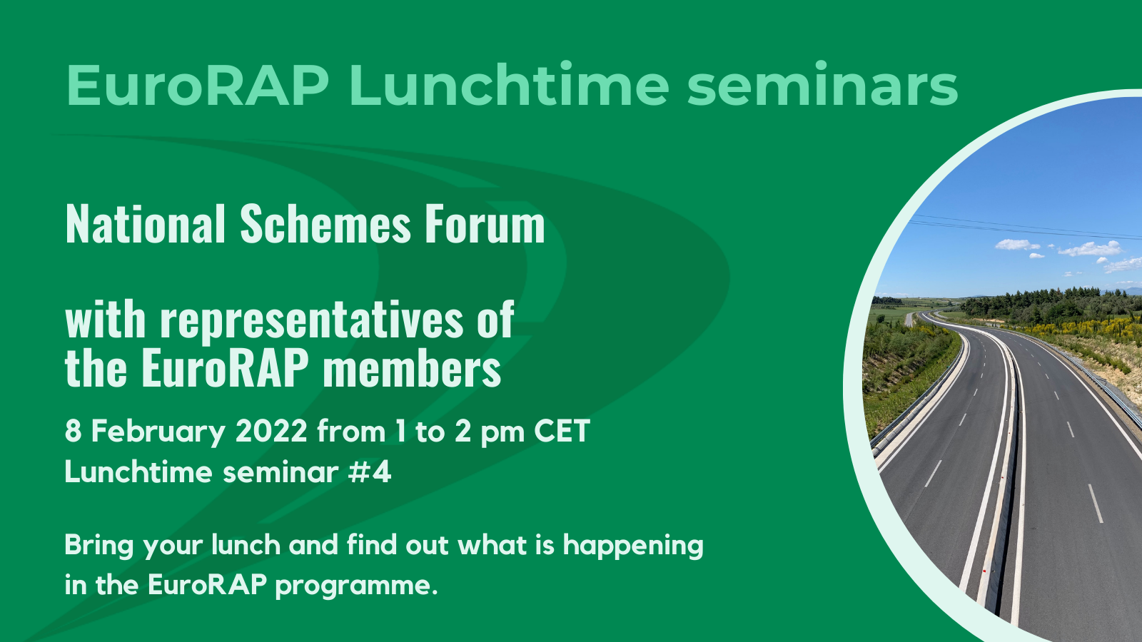 EuroRAP Lunchtime seminar #4: National Schemes Forum - iRAP