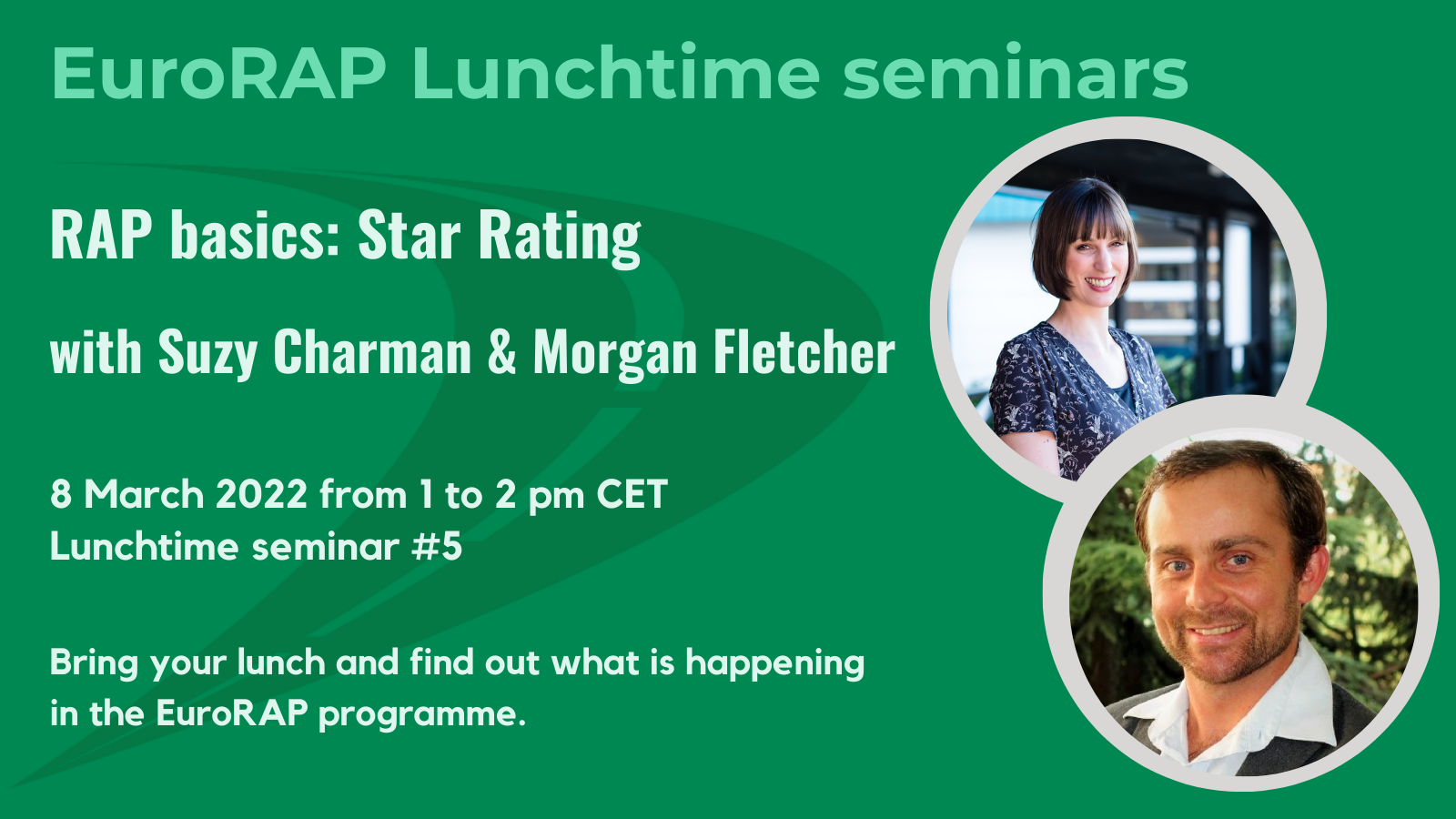 Learn about Star Rating at EuroRAP Lunchtime seminar #5 - iRAP