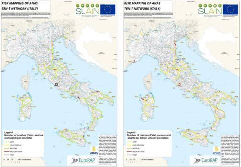 ANAS published EuroRAP Risk Maps for Italy - iRAP